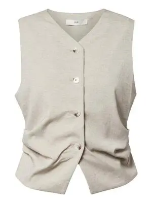 Sir The Label Leone Draped Vest - Grey