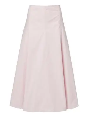 Jacquemus Jacquemus Triangle Cotton Poplin Midi Skirt Pink