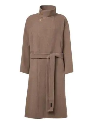 Fear Of God Wool And Cashmere Wrap Coat - Brown