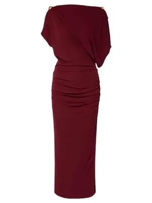 Altuzarra Brina Embellished Draped Gown - Burgundy