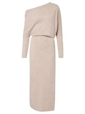 Altuzarra Kasos Draped Cashmere Maxi Dress - Beige