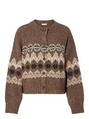 ALTUZARRA Cammie Fair Isle Wool-Blend Cardigan