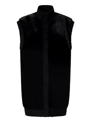 Pinko Faux-fur Gilet - Black