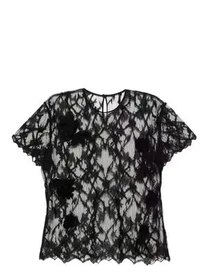 JNBY Floral Lace Blouse - Black