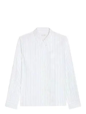 Dries Van Noten Pinstripe Cotton Shirt - White