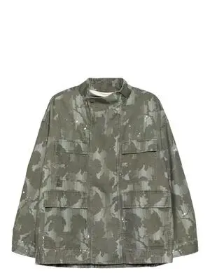 CROQUIS Printed Cotton Jacket - Green
