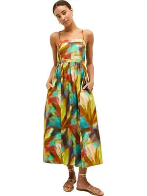 MARIE OLIVER Selene Printed Midi Dress - Fauna