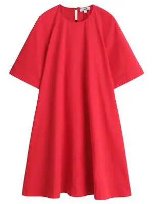 Cos Tie-back A-line Mini Dress - Red