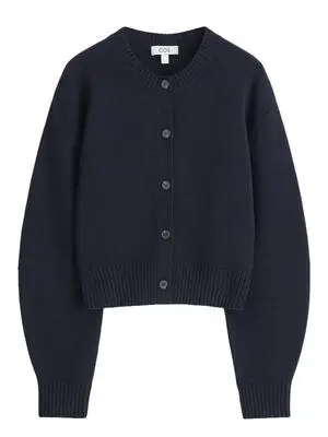 Cos Merino Wool Cardigan Navy