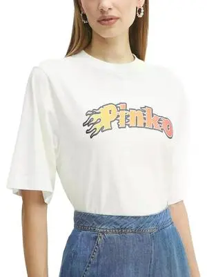 Pinko Logo-print T-shirt - White