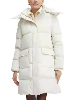 Guess Hooded Puffer Jacket - Neutrals