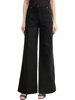 Luisa Spagnoli Logo-appliqué Jeans - Black