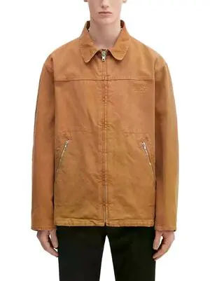 MAISON MARGIELA Zip-up Panelled Jacket - Brown