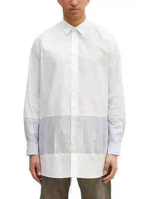 MAISON MARGIELA Pinstripe Panelled Shirt - White