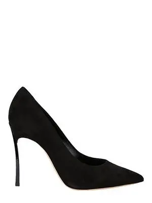 Casadei Blade 105 Suede Pumps - Black