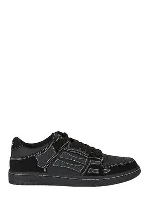 Amiri Skel Low Leather Trainers - Black