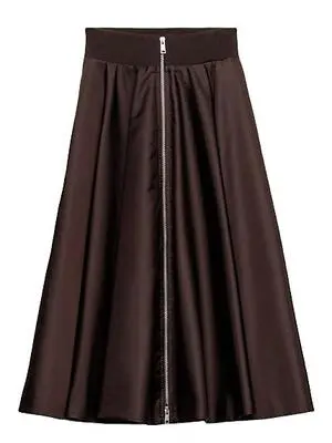 Prada Re-nylon Circle Woven Midi Skirt - Brown