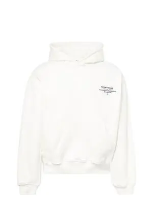 THE COUTURE CLUB Logo-embroidered Cotton Hoody - Off White