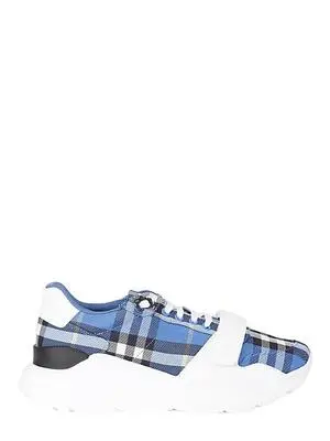 Burberry Vintage Check Canvas Trainers - Blue Other