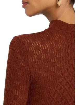 Sablyn Rhea Knit Top - Mahogany