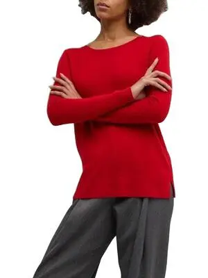 Neiman Marcus Cashmere Knit Top - Red