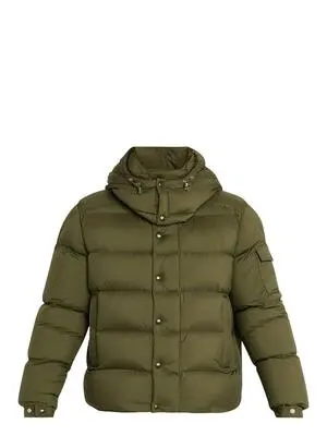 Moncler Maya Hooded Down Puffer Jacket Olive