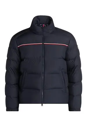 Moncler Bouvaque Tricolor-trim Down Jacket - Navy