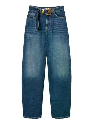 TWINSET Belted Jeans - Blue