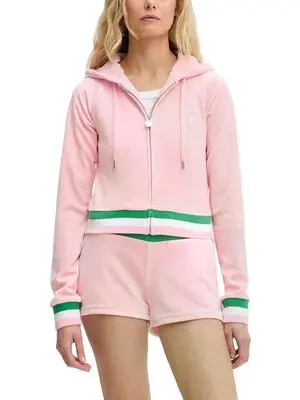 Juicy Couture Velour Zip-up Hoodie - Pink