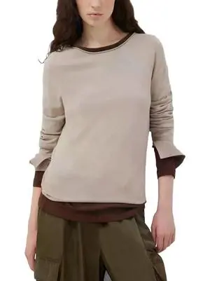 Marc O'polo Long-sleeved Boat Neck Sweater - Neutrals