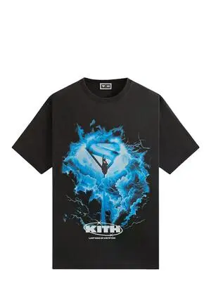Kith Superman Lightning Vintage T-shirt - Black