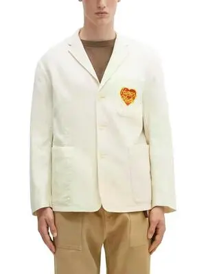HUMAN MADE Logo-embroidered Blazer - White