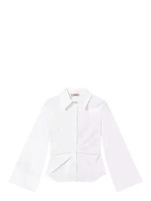 TWINSET Draped Button-down Shirt - White