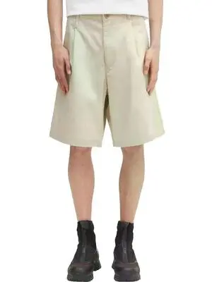 HUMAN MADE Pleat-detail Cotton Shorts - Neutrals