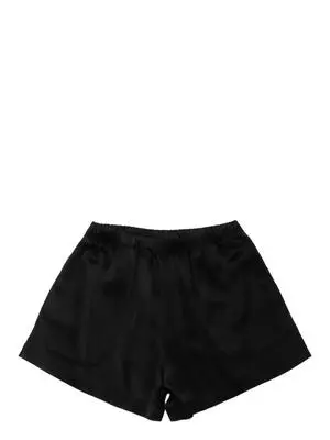 LESET Elastic-waist Short Shorts - Black