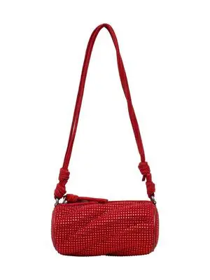 Fiorucci Mella Micro Crystal-embellished Shoulder Bag - Red