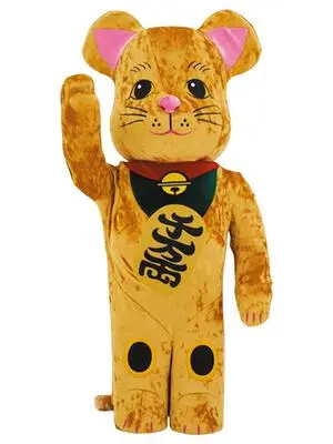 BE@RBRICK Lucky Cat Gold Costume Edition 1000 - Multicolor