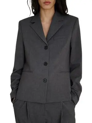 Mango Suit Blazer - Grey