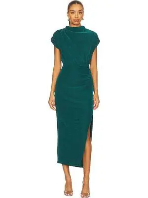 Saylor Delmara Midi Dress - Emerald