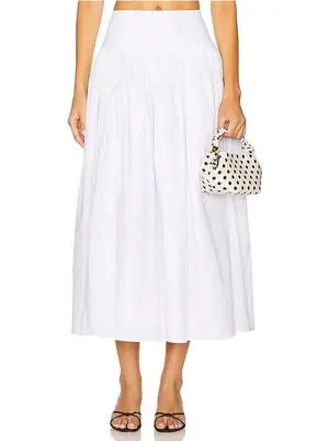 Lpa Brigitte Midi Skirt - White