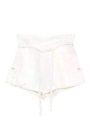 FARM RIO Belted Linen Shorts