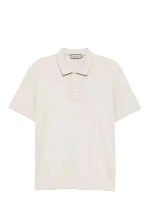 CANALI Cotton-blended Polo Shirt