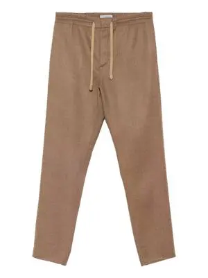 Canali Drawstring Trousers - Brown