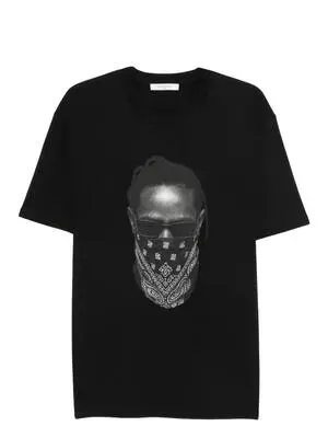 IH NOM UH NIT Mask-print T-shirt - Black