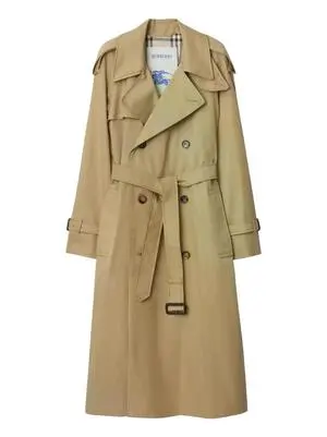Burberry Raglan-sleeve Belted Trench Coat - Brown
