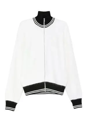 JIL SANDER Zip-fastening Cardigan - White