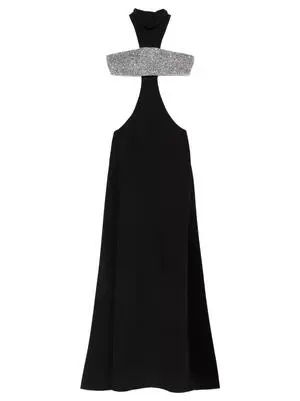 VESTIAIRE D'UN OISEAU LIBRE Evangeline Embellished Maxi Dress - Black