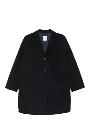 Aspesi Button-fastening Notched-lapel Coat - Blue