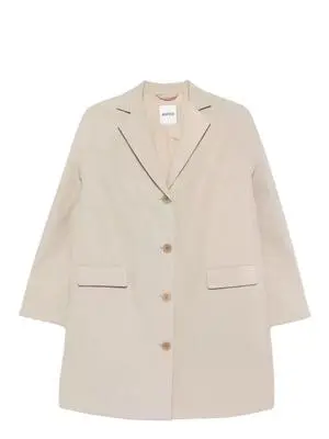 Aspesi Button-fastening Coat - Neutrals