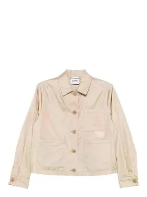 Aspesi Buttoned Patch-pocket Jacket - Neutrals